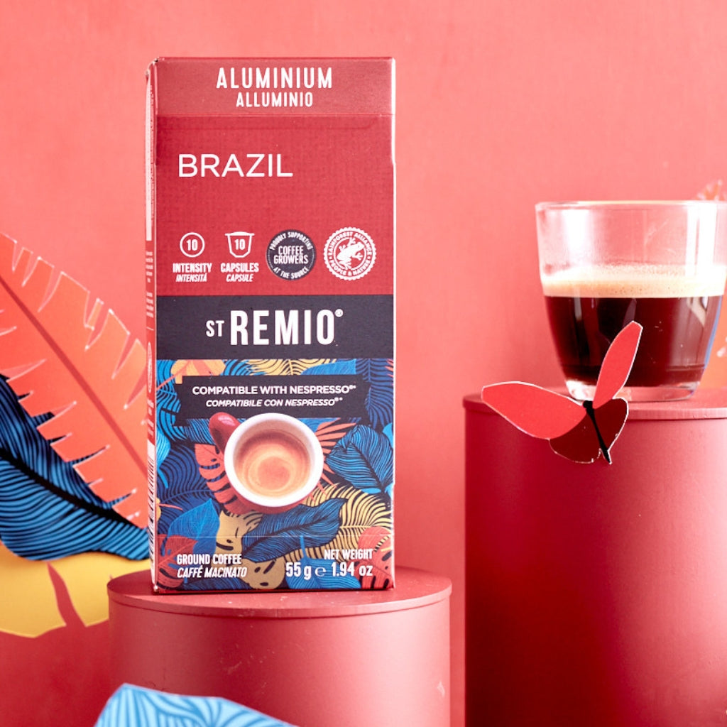 BRAZIL - Nespresso ®* Aluminium Capsules x 100 Pack – St Remio Coffee