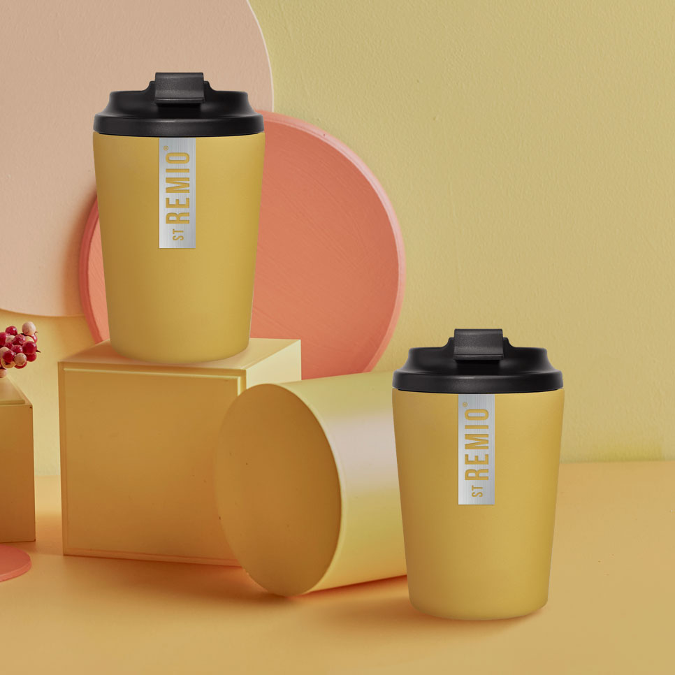 St Remio 8oz Reusable Cup Canary – St Remio Coffee