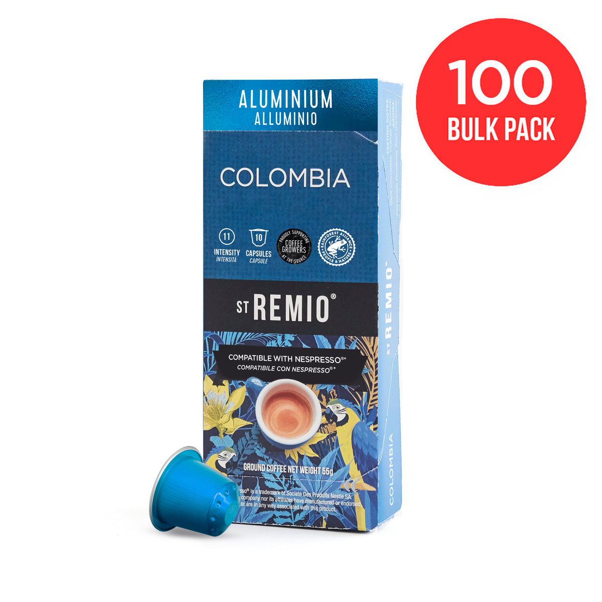 COLOMBIA - Nespresso®* Aluminium Capsules x 100 Pack – St Remio Coffee